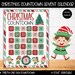 Christmas Countdown Advent Calendar Printable Page, Classroom ...