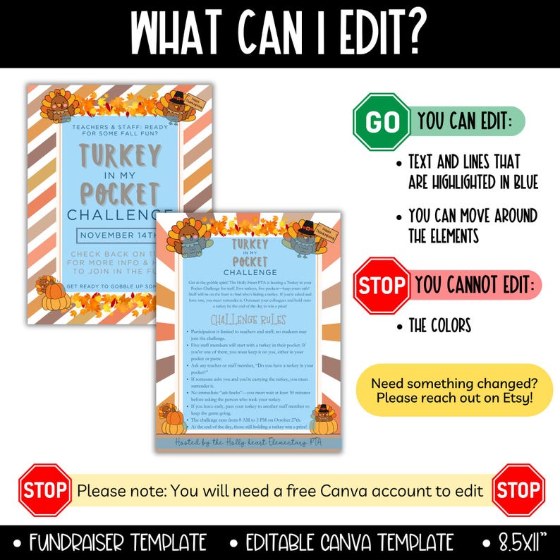 Thanksgiving Turkey Office Work Pocket Game Printable, Fall Team ...