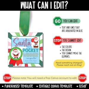 Holiday Christmas Teacher Appreciation Flyer Template, Santa in Pocket ...