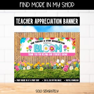 Flower Garden Teacher Staff Appreciation Week Editable Gift Tag ...