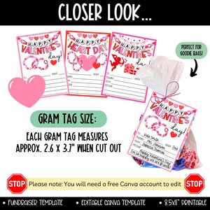 Valentine's Day Friendship Bracelet Grams Fundraiser Flyer Template ...