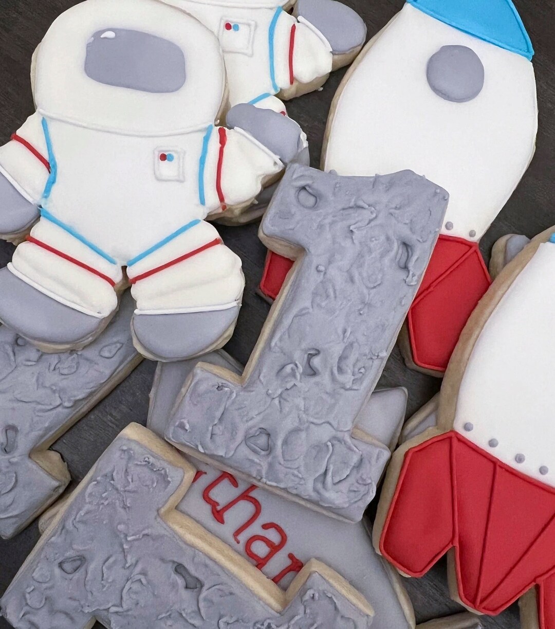 Space Birthday Cookies, Astronaut Cookies, Space Cookies, Star Cookies ...
