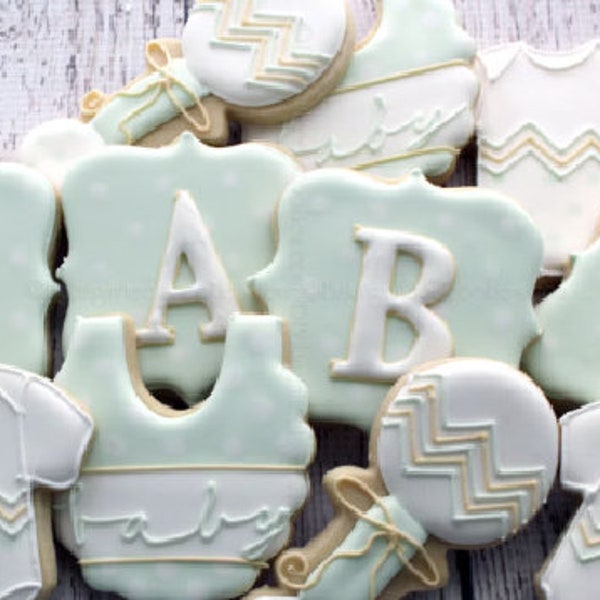 Baby Bib Cookies - Etsy