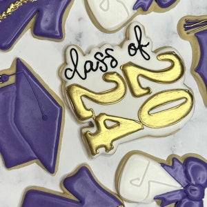 Graduation Cookies, Customized Graduation Cookies, Class of 2025 ...