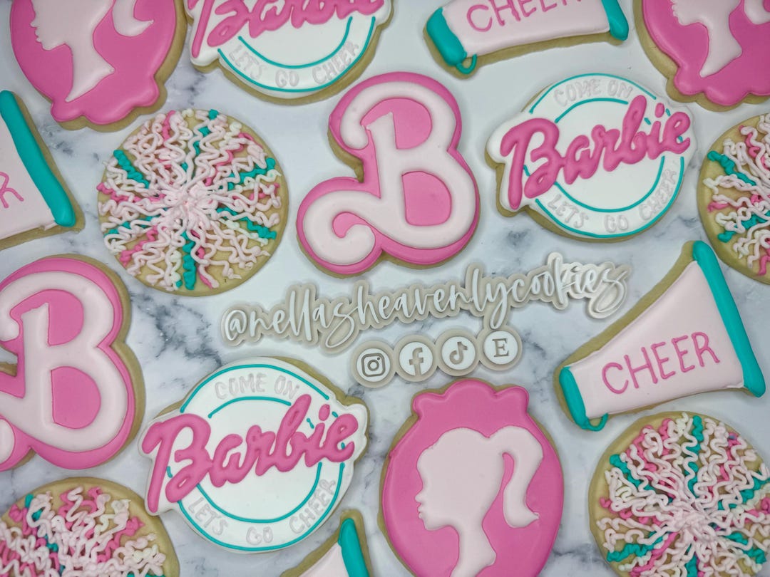 Barbie Themed Cookies, Barbie Silhouette Cookies, Barbie Birthday, Come ...