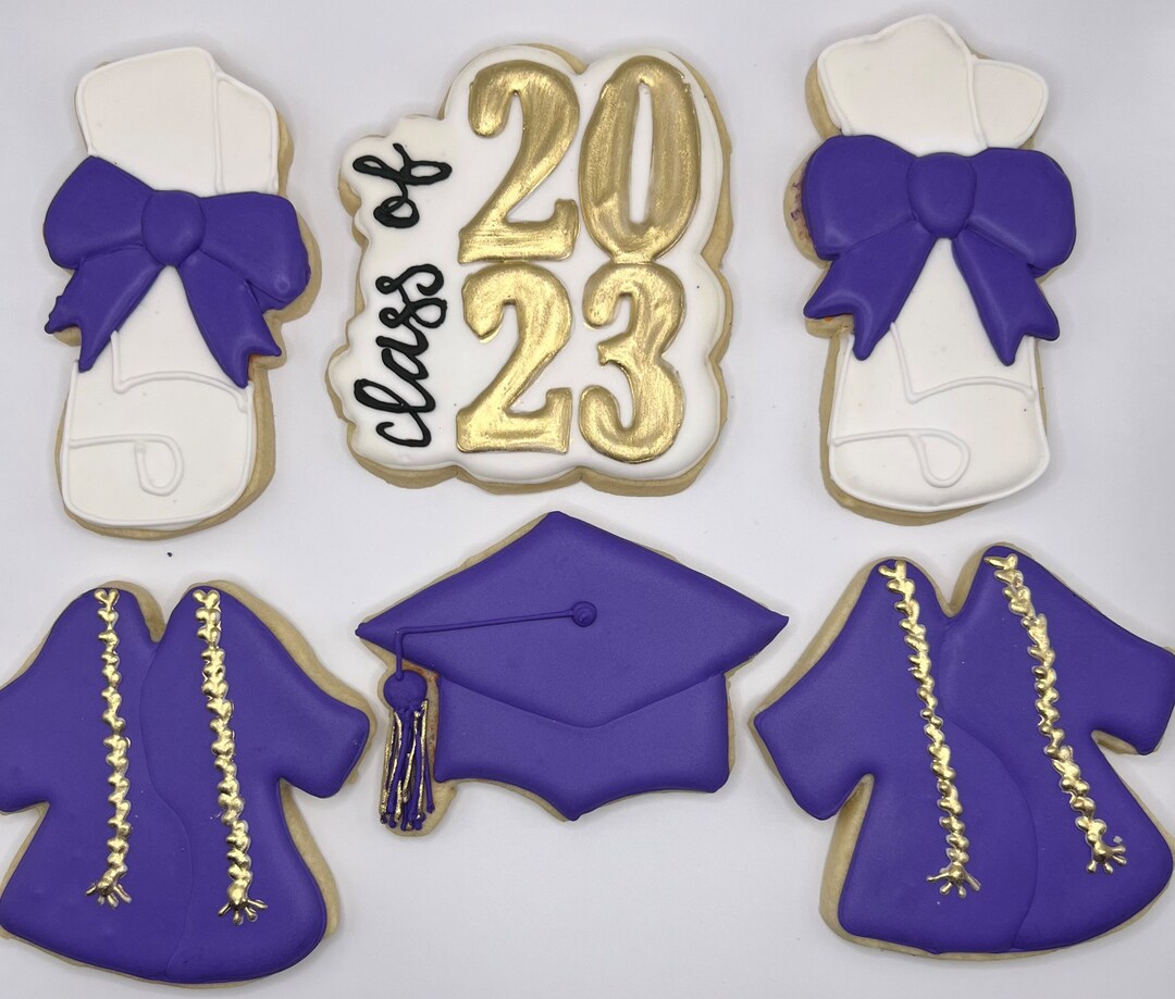 Graduation Cookies, Customized Graduation Cookies, Class of 2024 ...