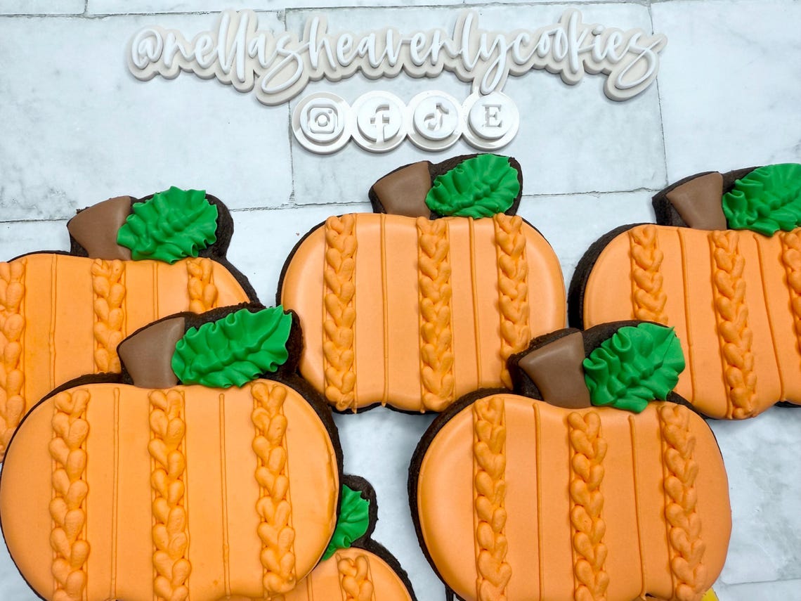 Pumpkin Cookies, Thanksgiving Cookies, Give Thanks Cookies, Fall ...