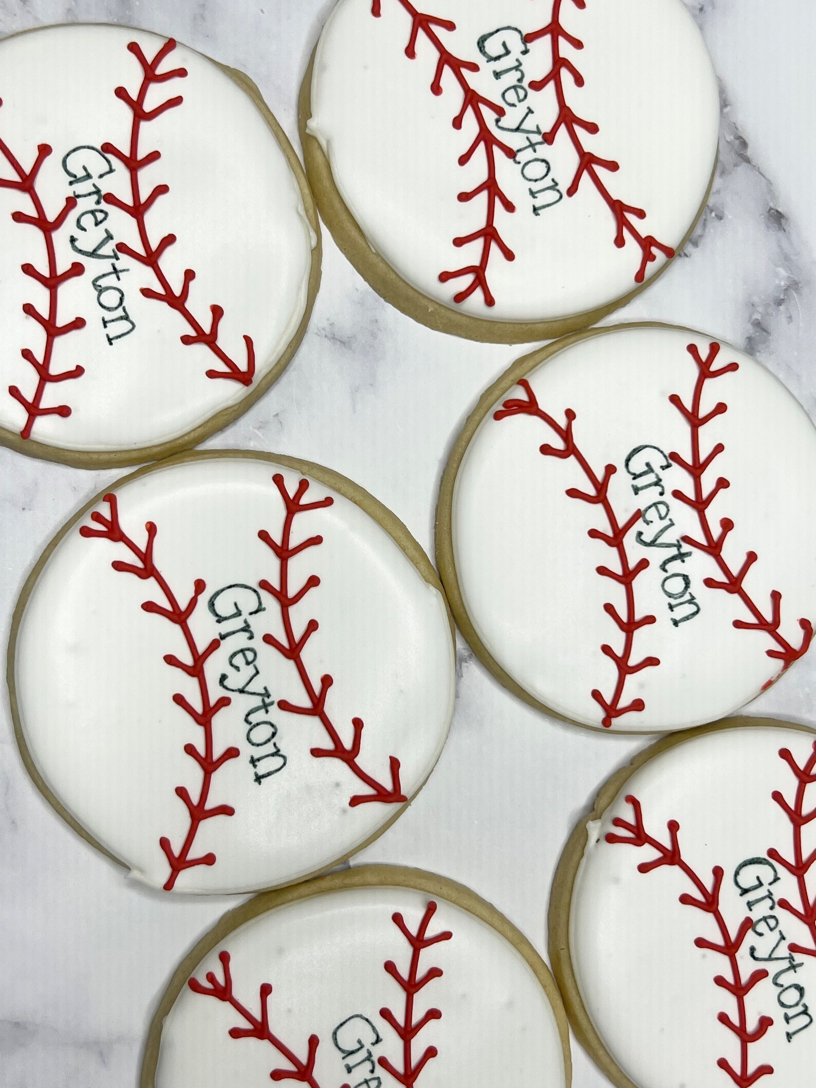 Baseball Sugar Cookies, Boys Birthday Cookies, Sports Cookies, Thank ...