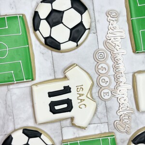 Soccer Cookies, Soccer Party, Soccer Jersey Cookies, Soccer Ball ...