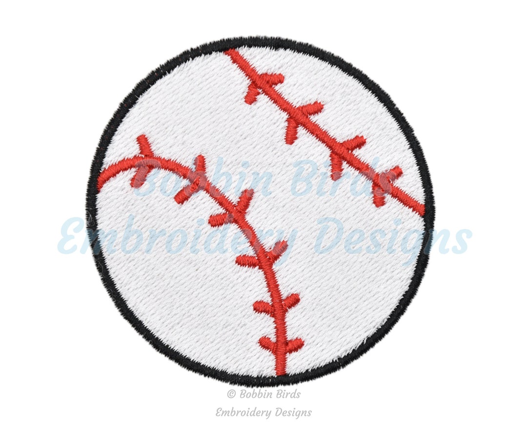 Baseball Machine Embroidery Design File 8 Sizes Instant Digital ...