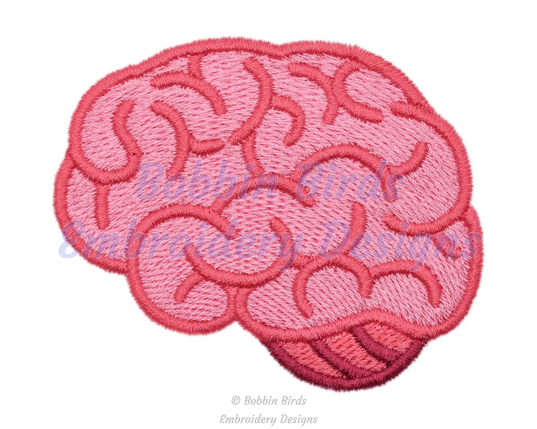 Cartoon Brain Machine Embroidery Design File - 8 Sizes - Instant ...