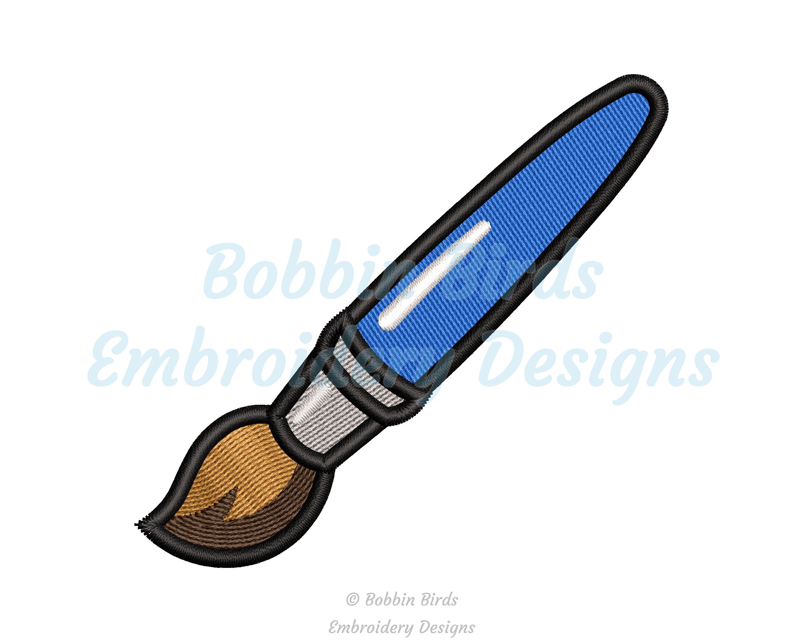 Paintbrush Emoji Embroidery Design File - 8 Sizes - Instant Digital ...