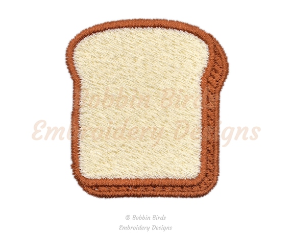 Toast / Slice of Bread Machine Embroidery Design File 5 - Etsy