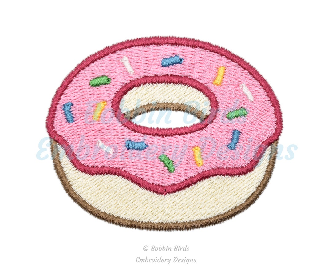 Sprinkle Donut Embroidery Design File - 8 Sizes - Instant Digital ...