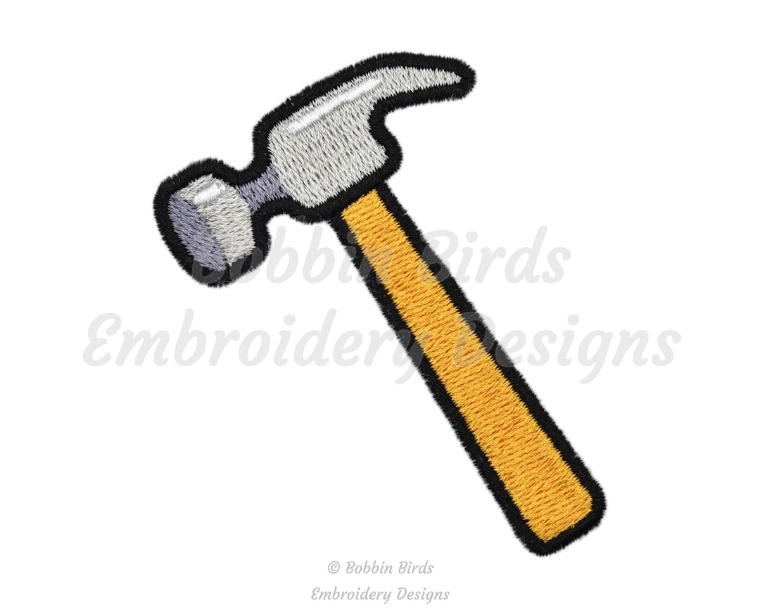 Hammer Machine Embroidery Design File - 8 Sizes - Instant Digital ...