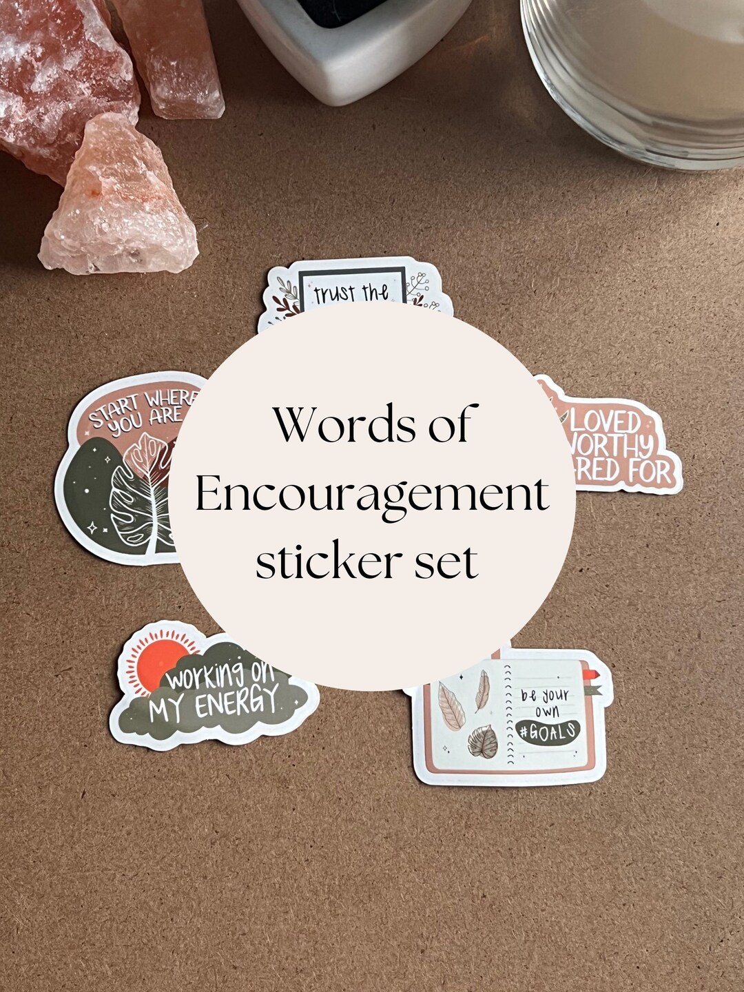 Words of Encouragement Sticker Set - Etsy