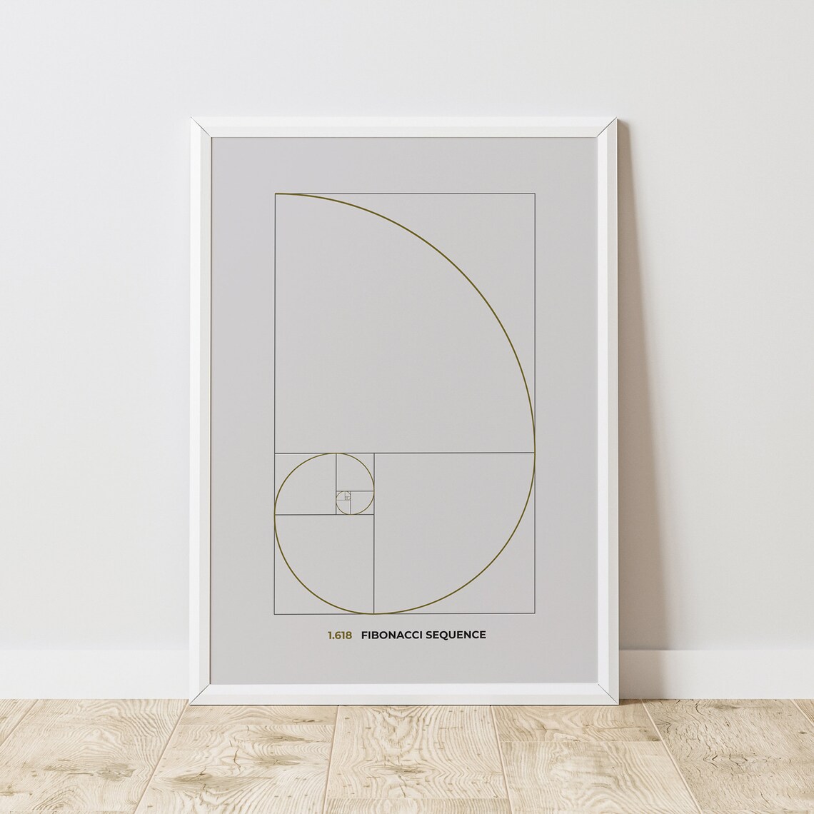 Golden Ratio Wall Art, Fibonacci Sequence Printables, Golden Secttion ...