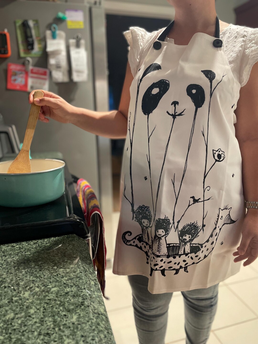 Cute Panda Apron, Fun Cooking Gift, Family Baking, Creative Chef Outfit ...