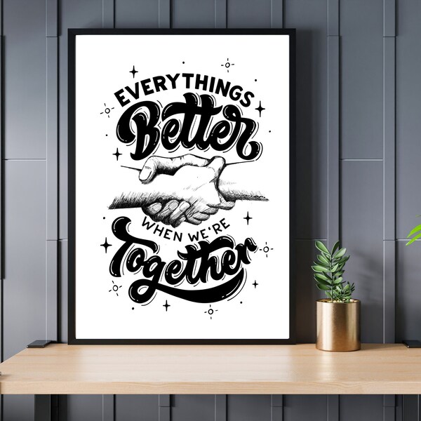 Better Together Art - Etsy