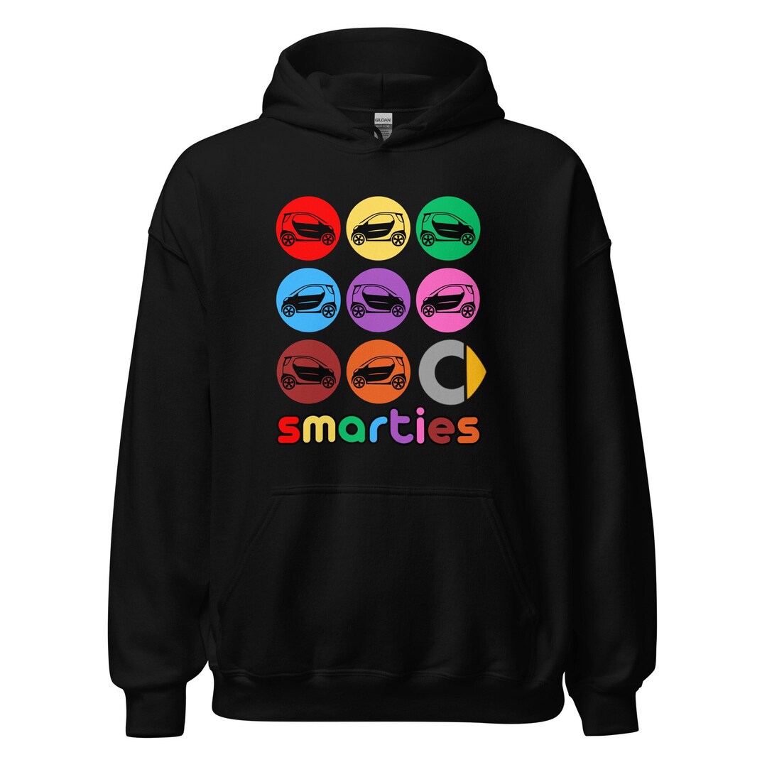SMARTIES Smart Car Unisex Hoodie. 8 Colours. Smart Fortwo Gift for Her ...
