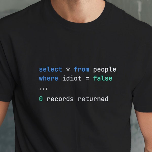 Database Shirt - Etsy