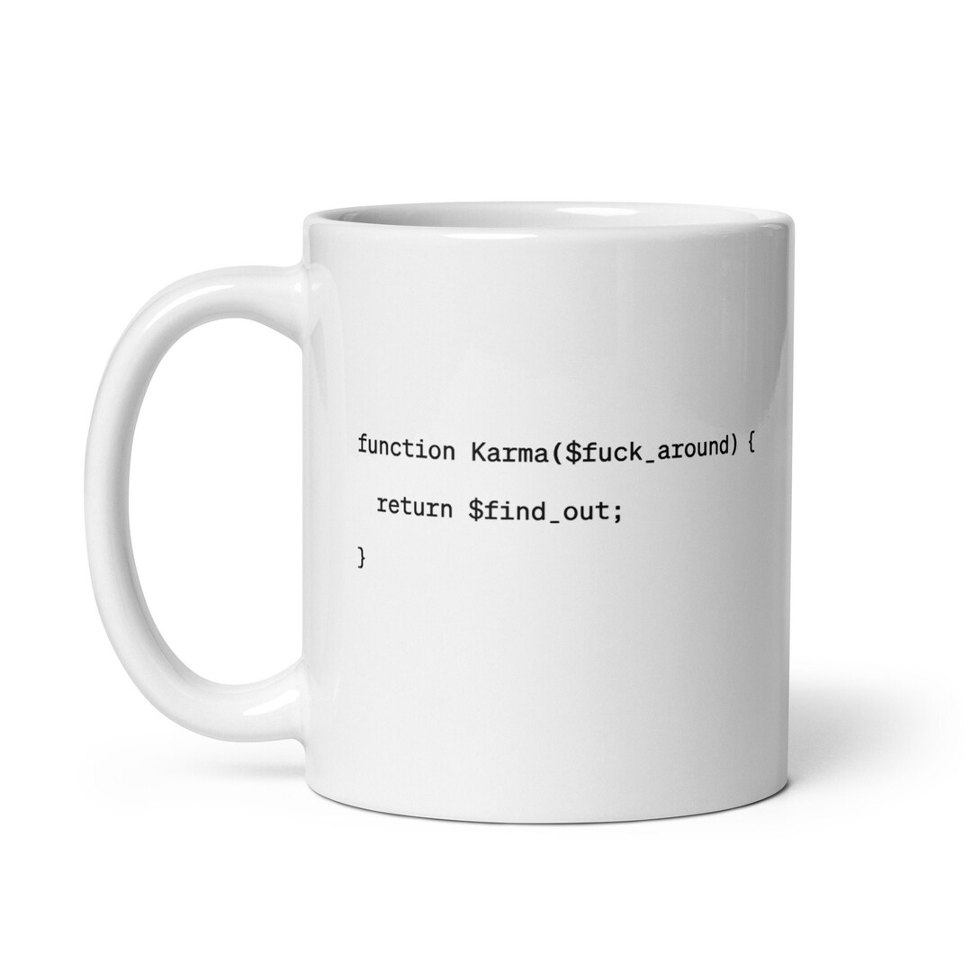 PHP Programmer's Mug Fck Around and Find Out Coffee Mug FAFO, Coder Mug ...