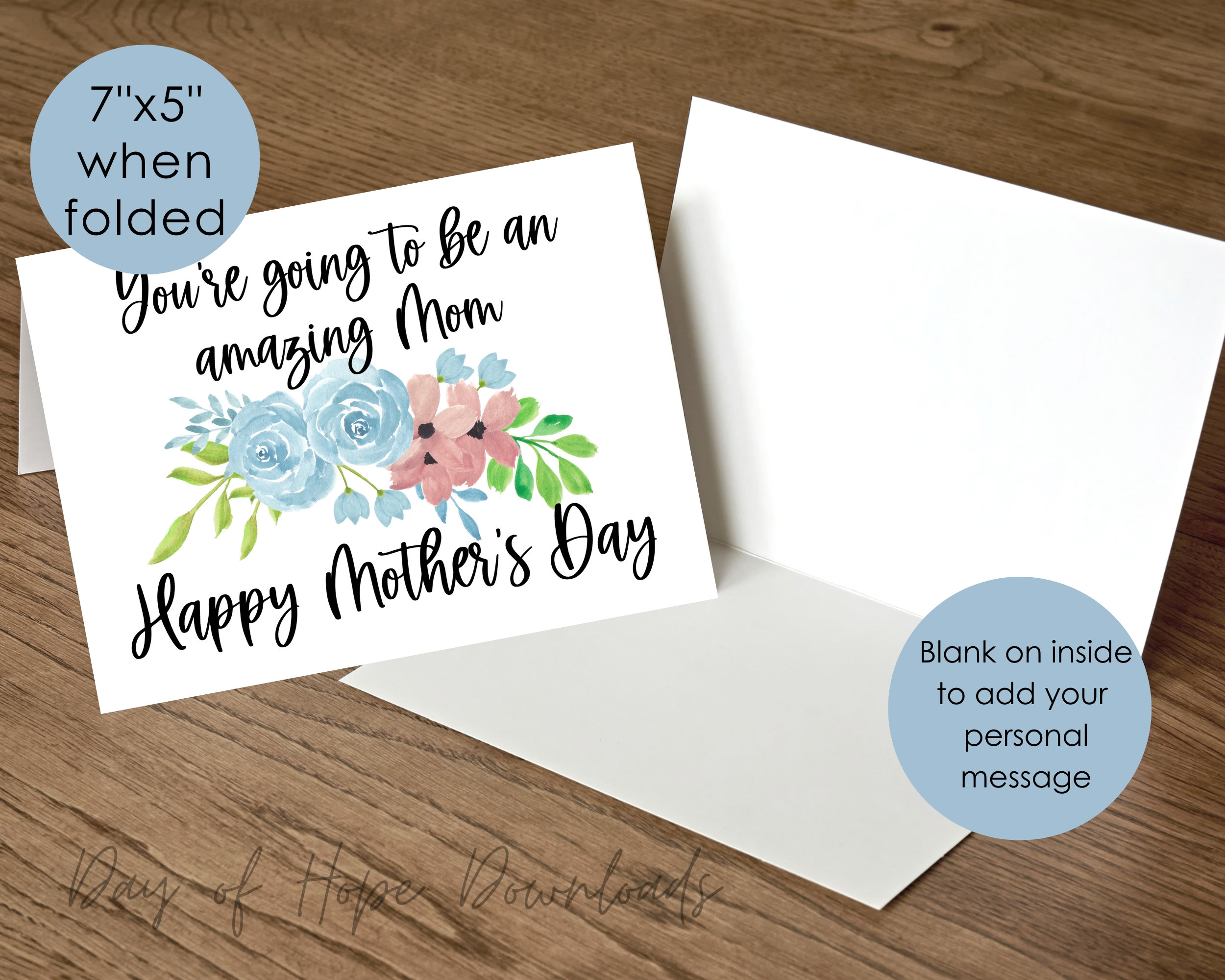 Printable Mothers Day Card for a Mom to Be, Happy Mother's Day to ...