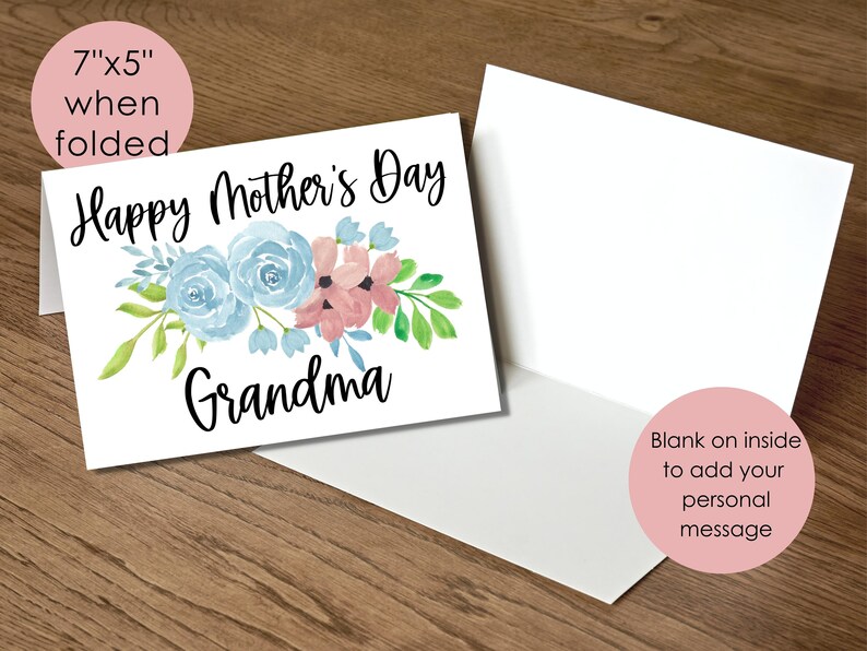Printable Mothers Day Card for Grandma | Happy Mother's Day Grandma ...