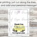Printable Bus Driver Thank You Card, Thank You for a Great Year for ...