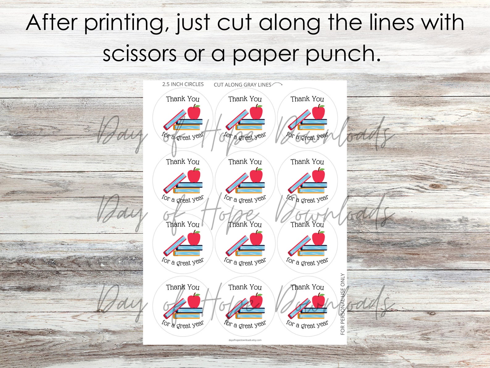 Printable Teacher Appreciation Gift Tag End of Year Teacher Gift Tag ...