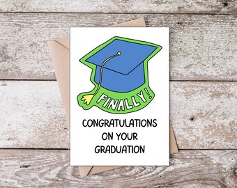 Funny Phd Graduation Card - Etsy