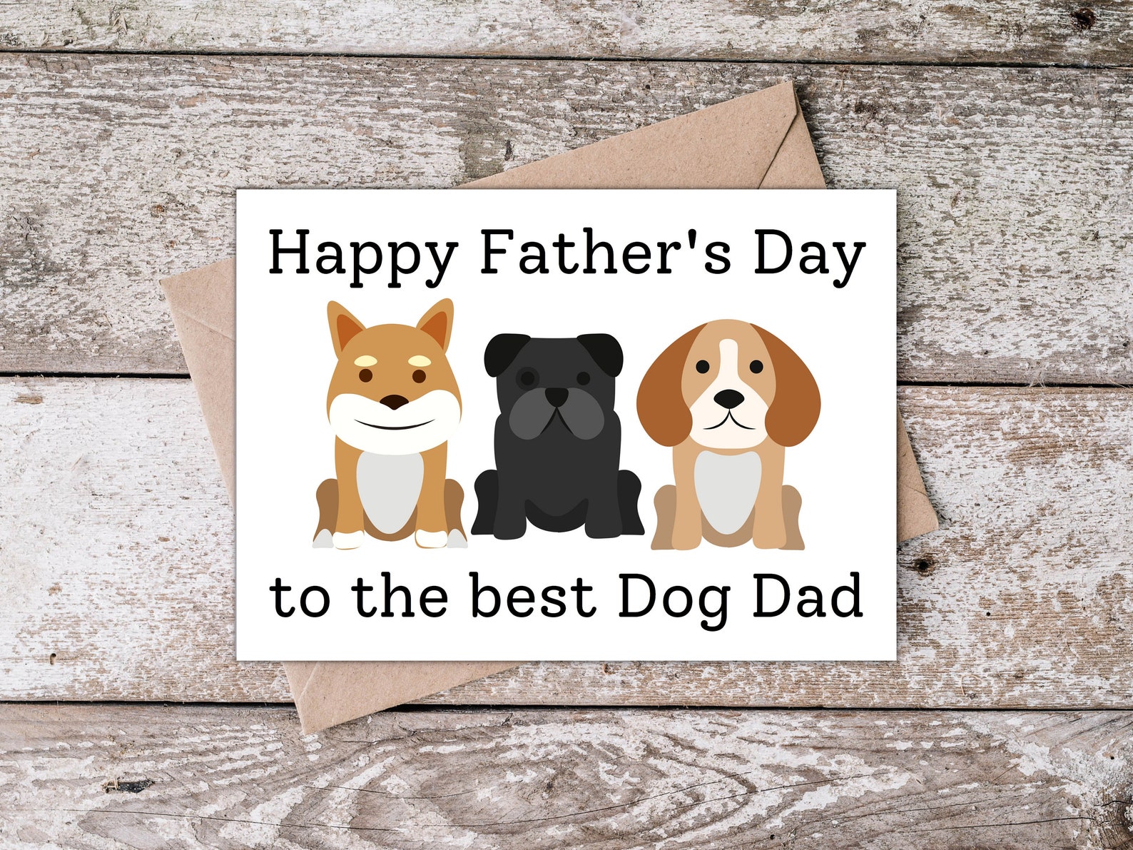 Printable Father's Day Card for Dog Dad | Happy Father's Day to the ...