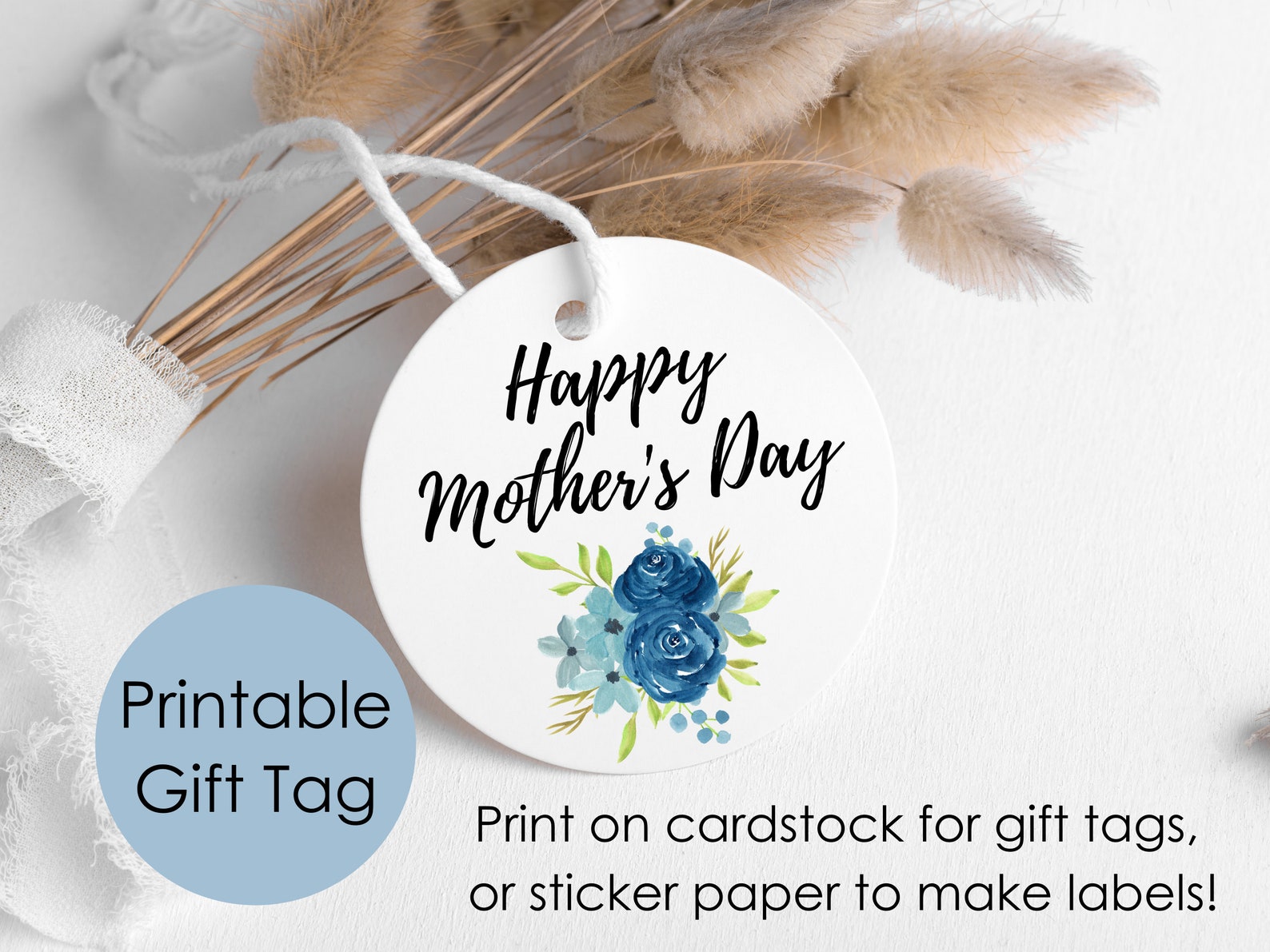 Printable Mothers Day Gift Tags Happy Mother's Day Gift - Etsy