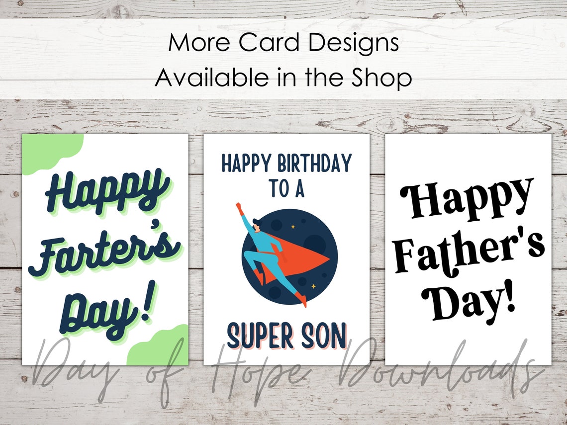 Printable Fathers Day Card for a Super Uncle, Happy Father's Day Card ...