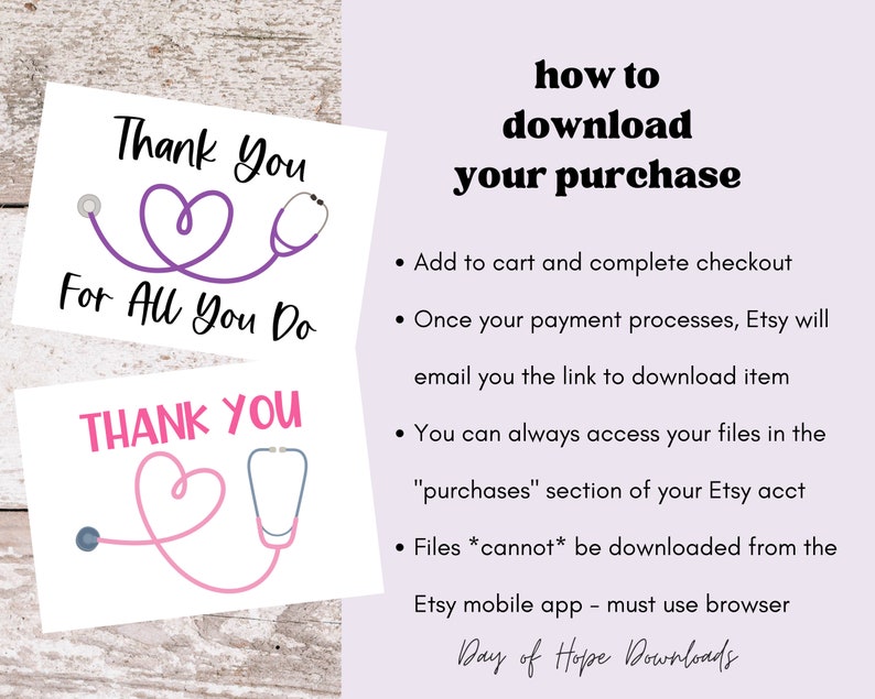 Printable Nurse Thank You Card, Printable Nurse Appreciation Card for ...