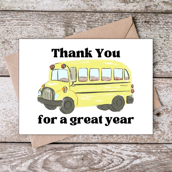 Thank You Bus Driver Wrap - Etsy