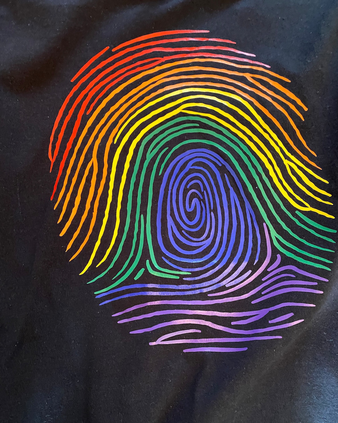 Rainbow Fingerprint - Etsy