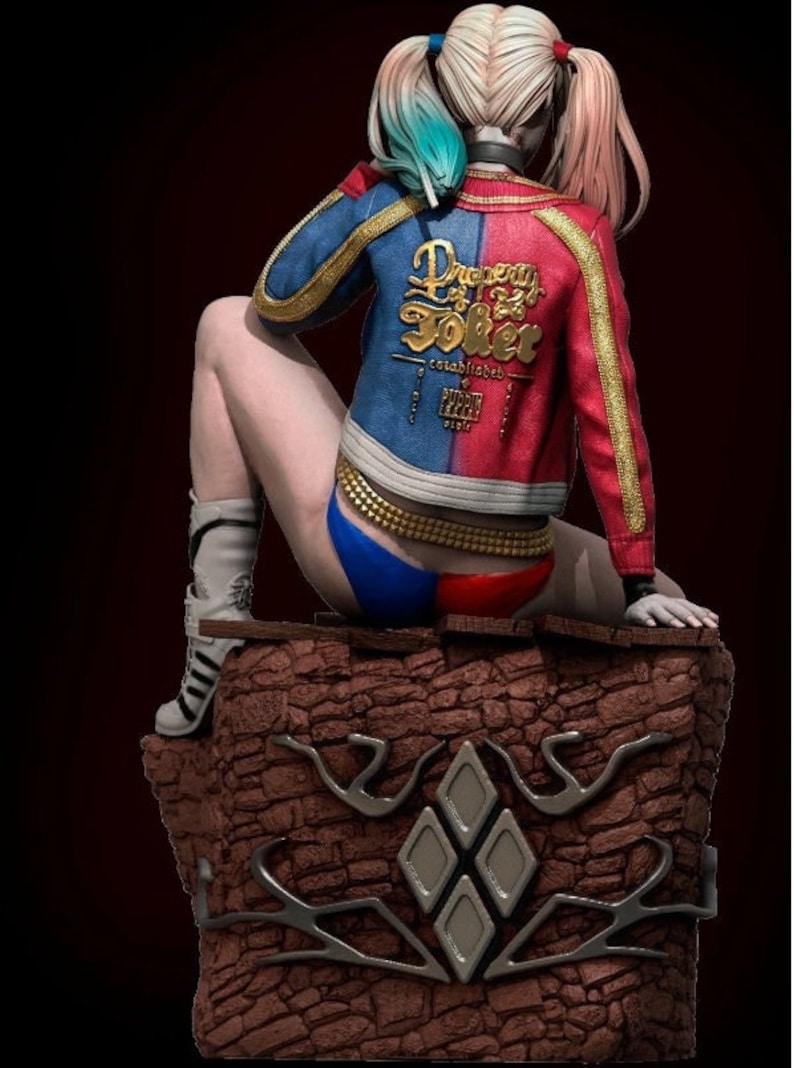 Harley Quinn Sfw And Nsfw 3d Stl Digital Shape File Format Etsy Hong Kong