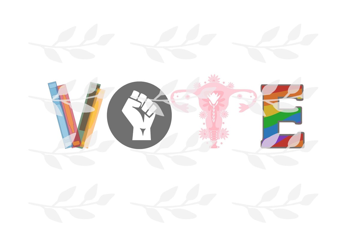 Vote Equality Svg, Reproductive Rights, LGBTQ Progress Svg, Banned Book Png, Equal Rights, Human ...