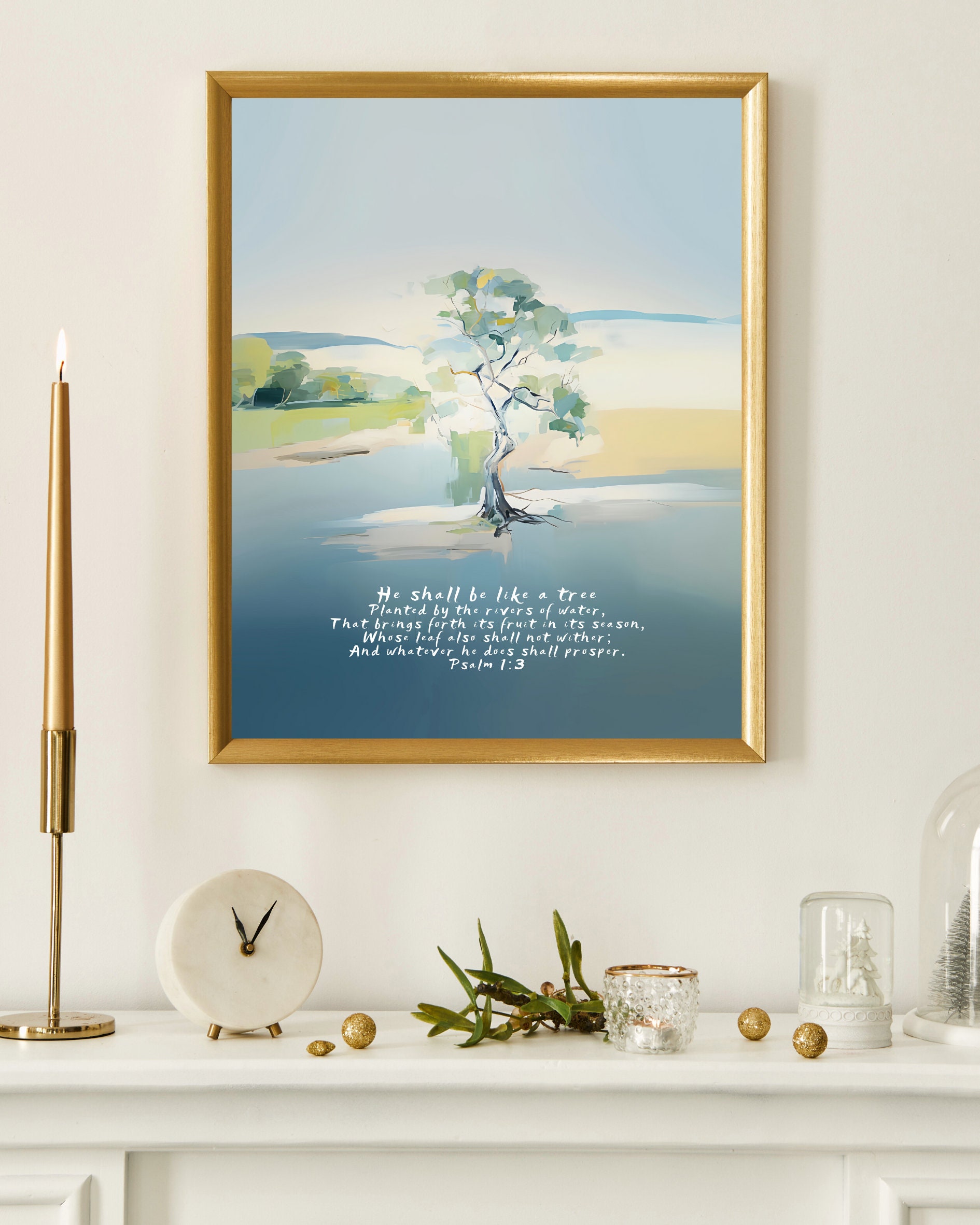Digital DOWNLOAD Psalm 1 Tree Psalms 1 Christian Landscape - Etsy