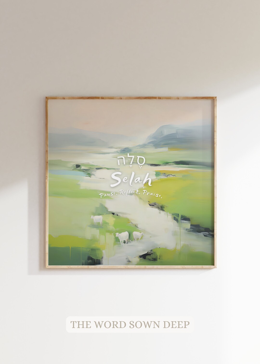 Digital DOWNLOAD Selah, Pause Reflect Praise, Rest, Psalm 23, Sheep ...