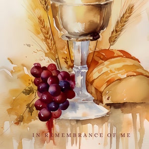 Digital DOWNLOAD Holy Communion, Remembrance of Me, Wine, New Covenant ...