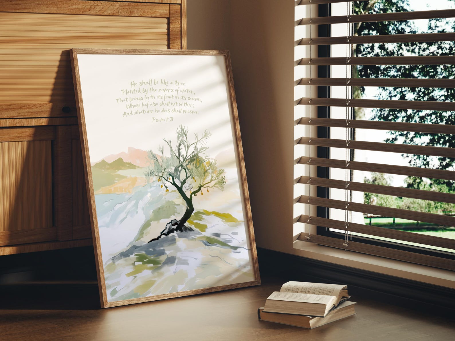 Digital DOWNLOAD Psalm 1 Like A Tree Psalms 1 Christian Landscape ...