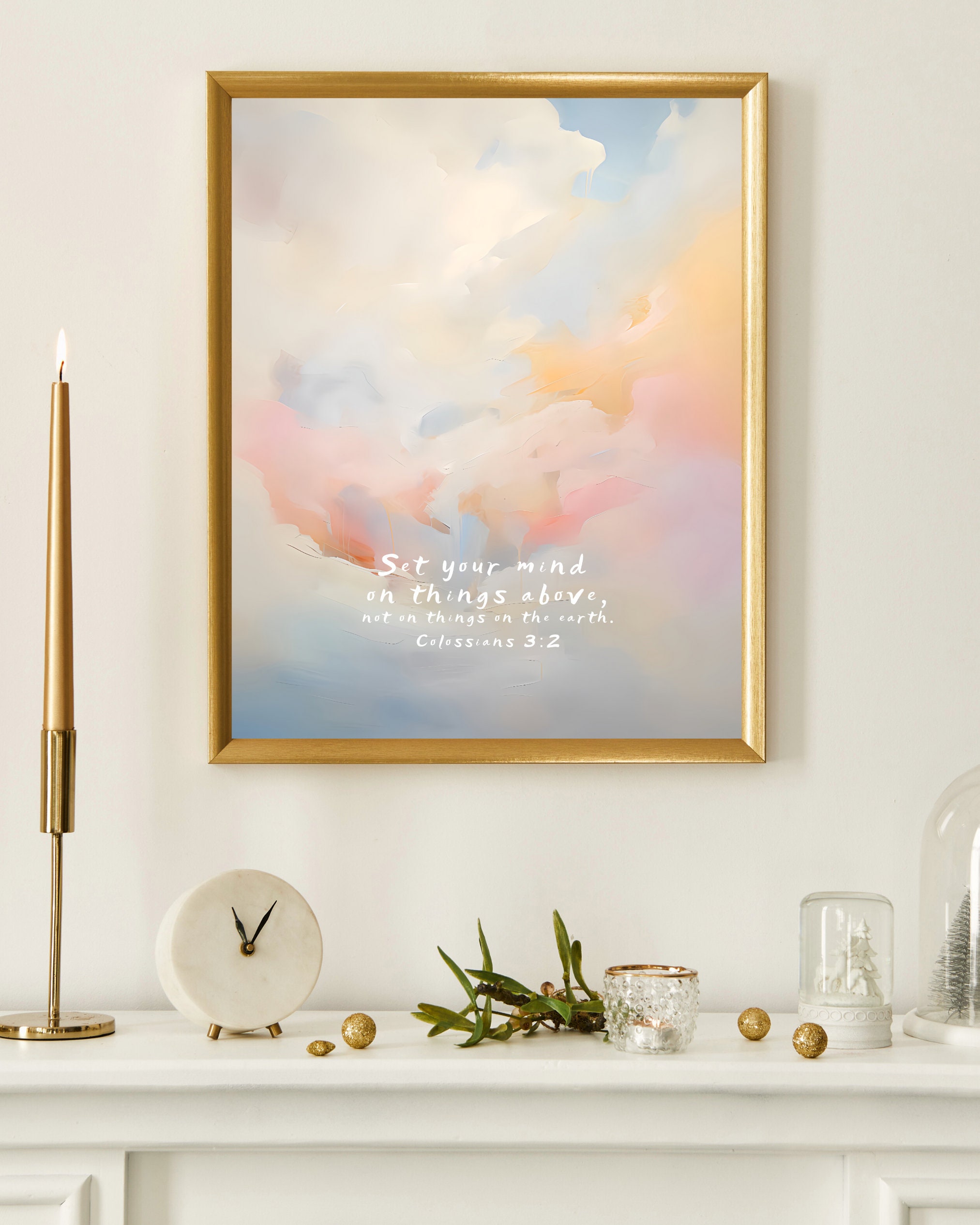 Digital DOWNLOAD Set Your Mind on Things Above Colossians - Etsy