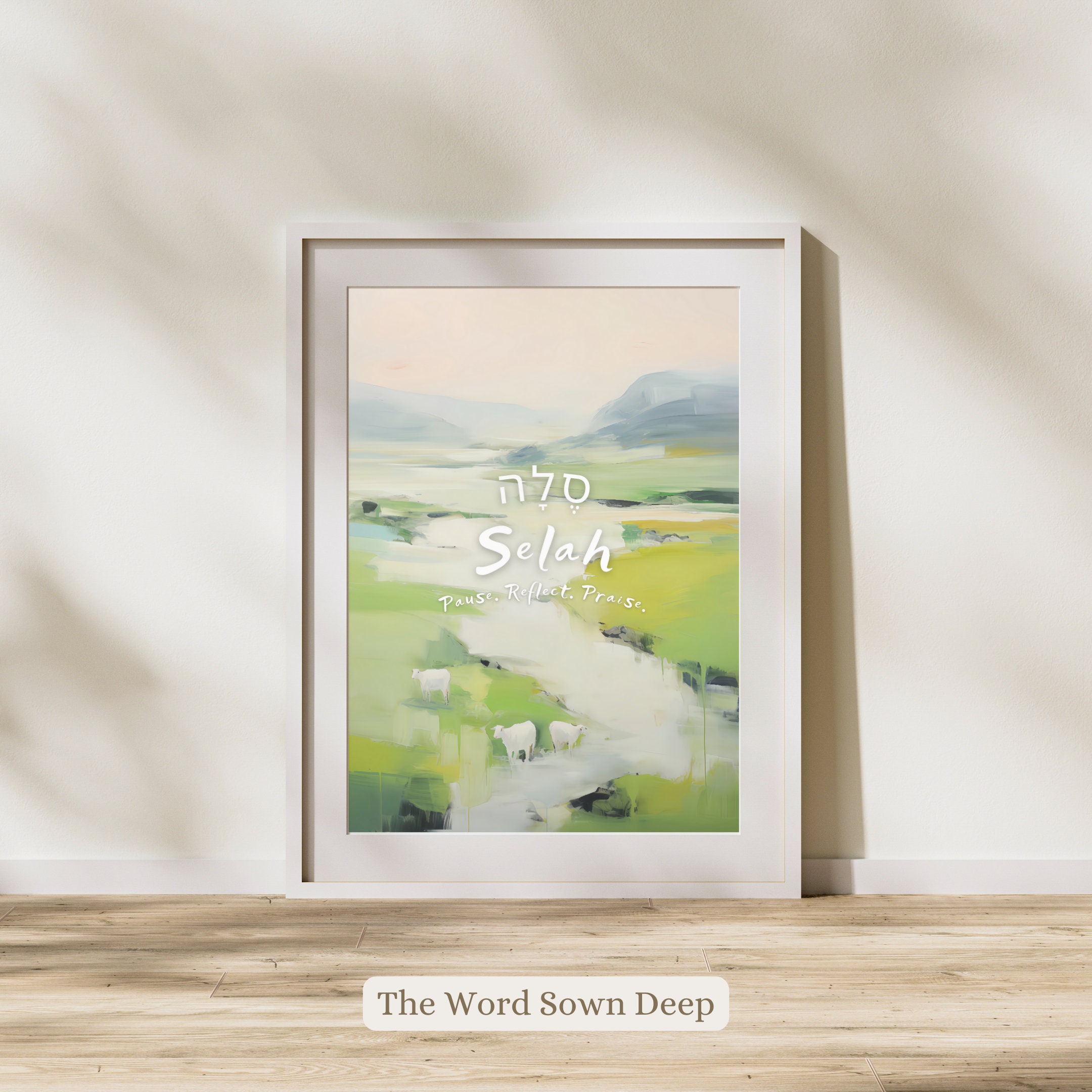 Digital DOWNLOAD Selah Pause Reflect Praise Rest Psalm 23 - Etsy