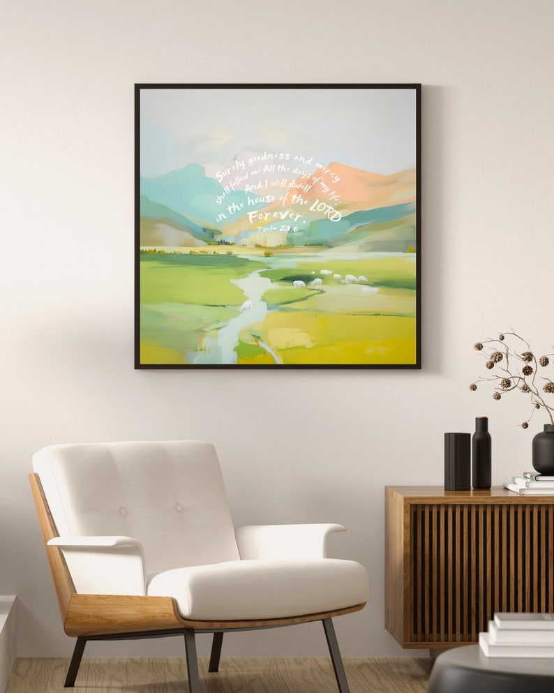 Digital DOWNLOAD Surely Goodness and Mercy, Psalm 23v6, Sheep ...