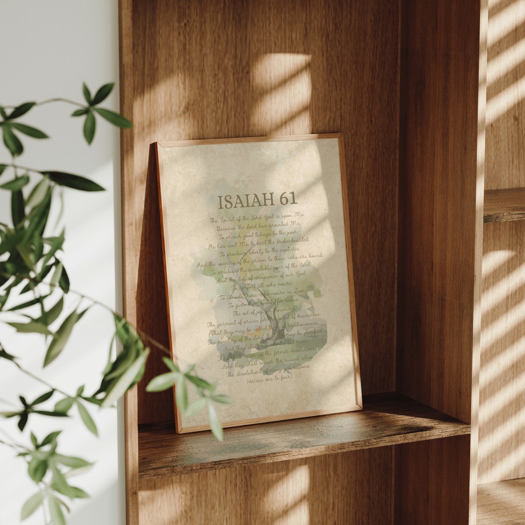 Digital DOWNLOAD Isaiah 61 Oaks Tree Righteousness, the Spirit of the ...