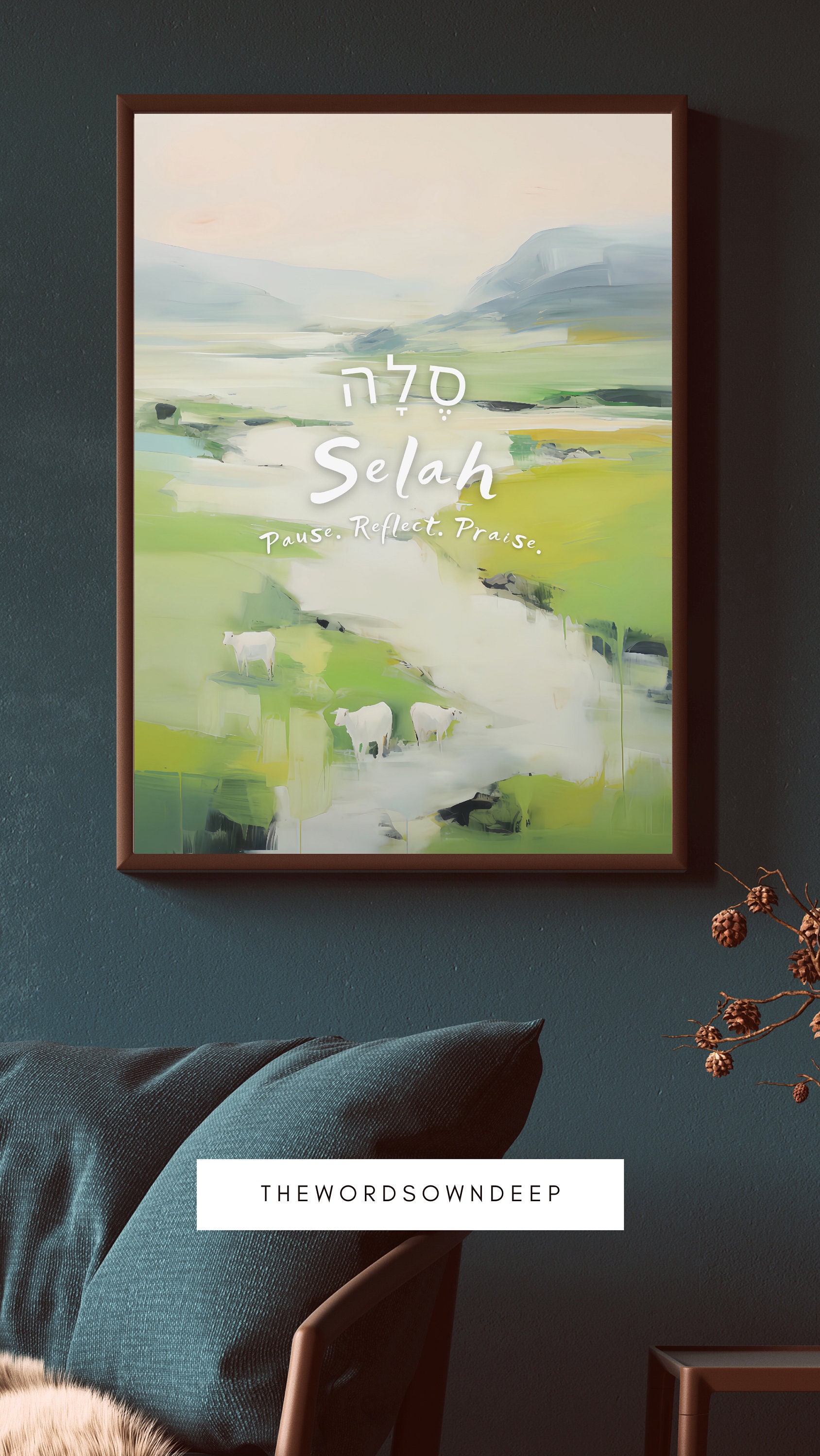 Digital DOWNLOAD Selah Pause Reflect Praise Rest Psalm 23 - Etsy