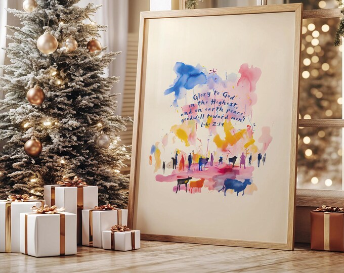 Digital DOWNLOAD Immanuel God With Us, Emmanuel,baby Jesus,manger, Lamb ...