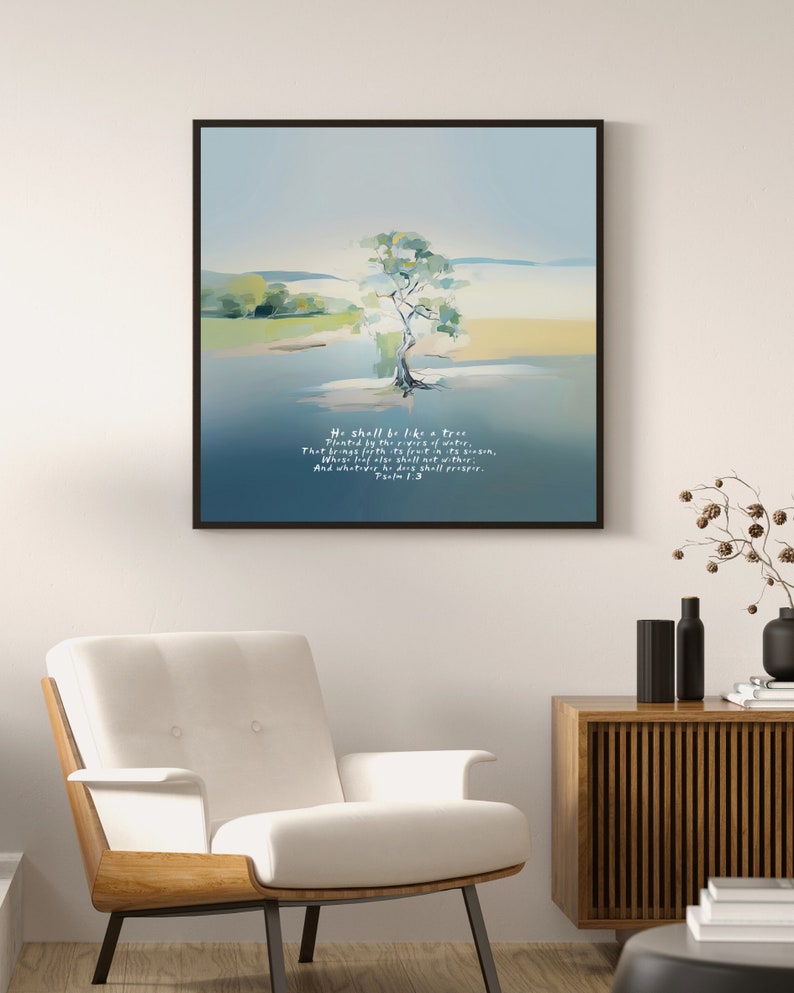 Digital DOWNLOAD Psalm 1 Tree Psalms 1 Christian Landscape - Etsy